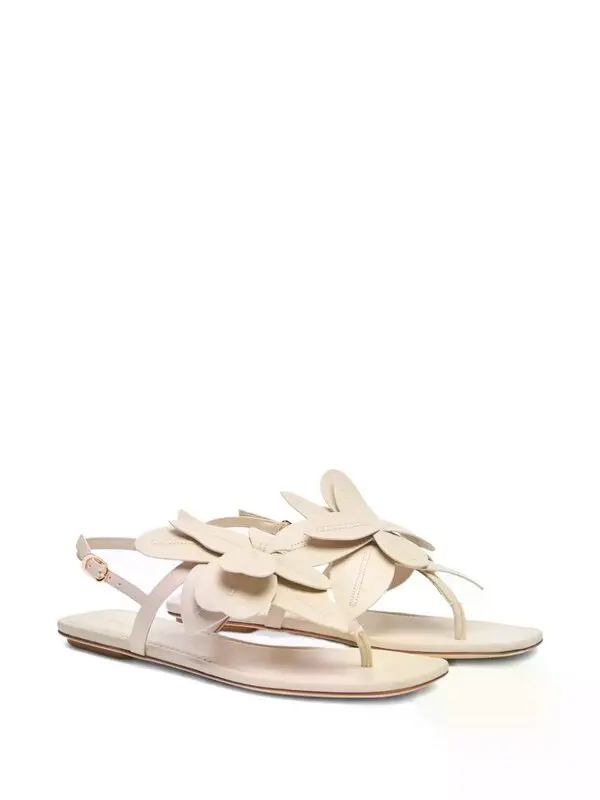 STUART WEITZMAN Paradise Sandals With Floral Appliqu