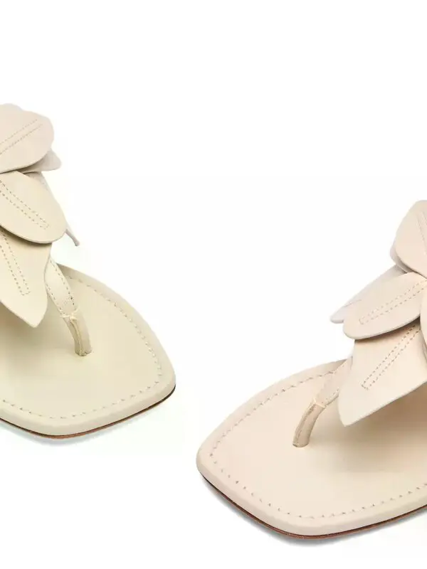 STUART WEITZMAN Paradise Sandals With Floral Appliqu