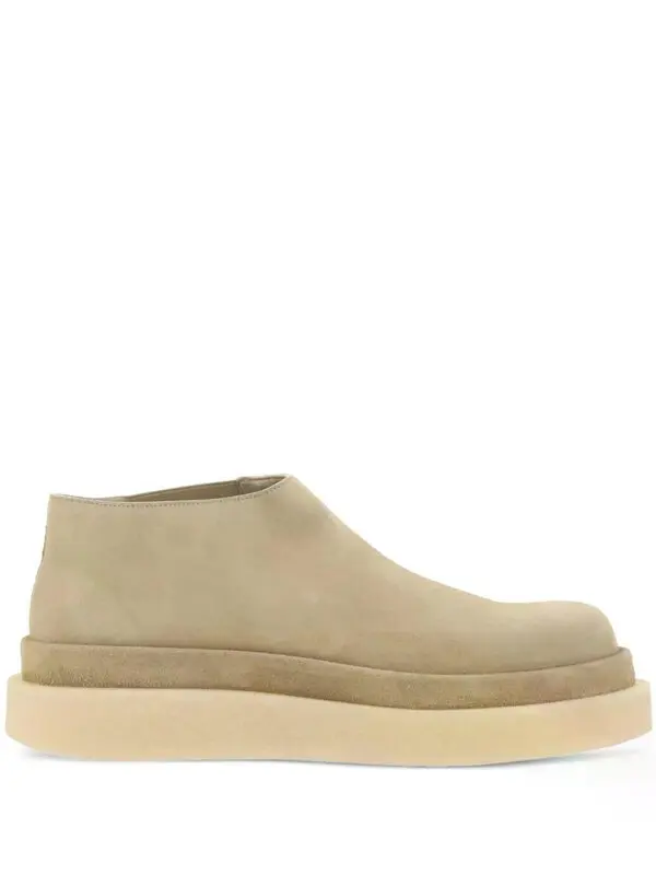 JIL SANDER Suede Slip-on Loafers - Neutrals