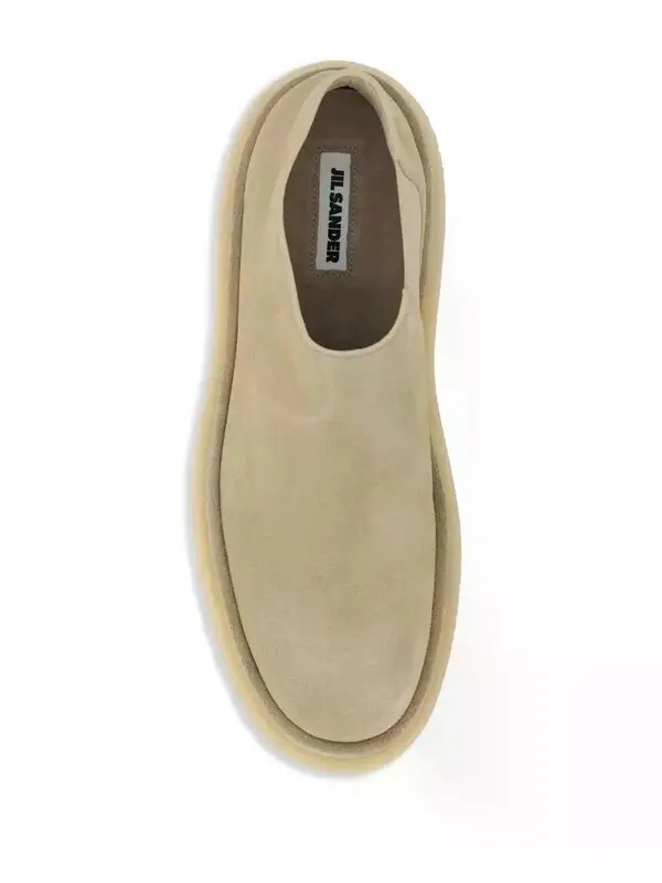 JIL SANDER Suede Slip-on Loafers