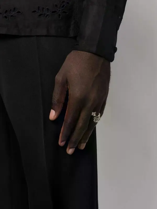 Emanuele Bicocchi Wild Rose Spiral Ring - Silver