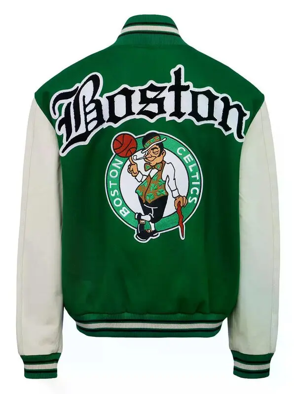 JEFF HAMILTON Boston Celtics Colour-block Bomber Jacket - Green