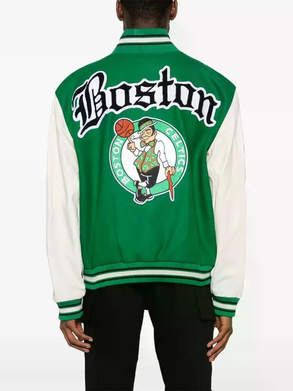 JEFF HAMILTON Boston Celtics Colour-block Bomber Jacket