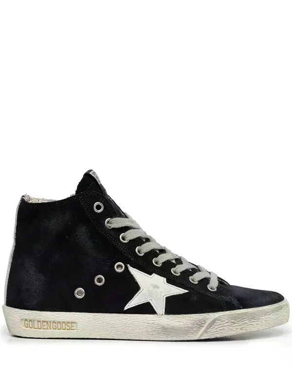GOLDEN GOOSE Francy Suede High-top Sneakers - Blue