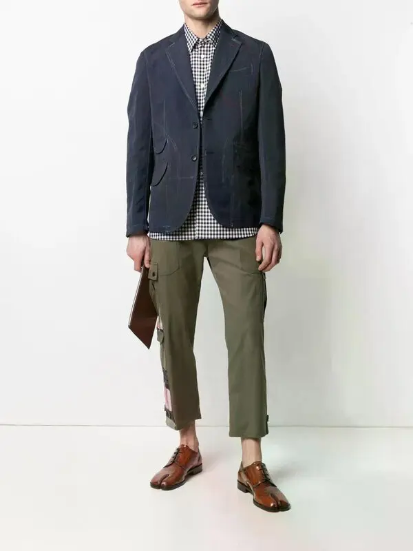 Comme Des Garçons Gingham-check Print Cotton Shirt - Black