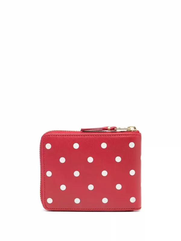 Comme Des Garçons Polka-dot Leather Wallet