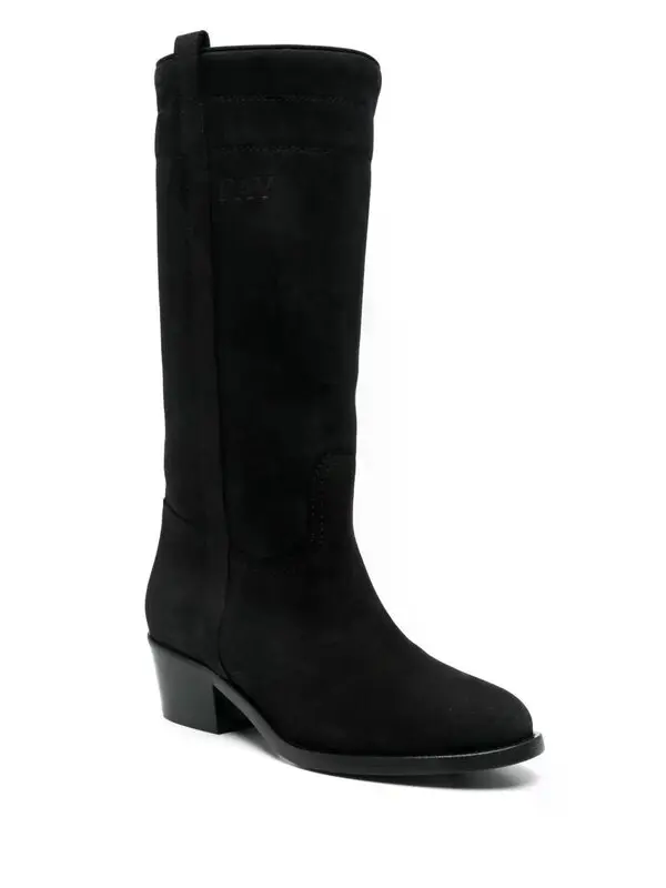 FAY Suede Mid-calf Boots