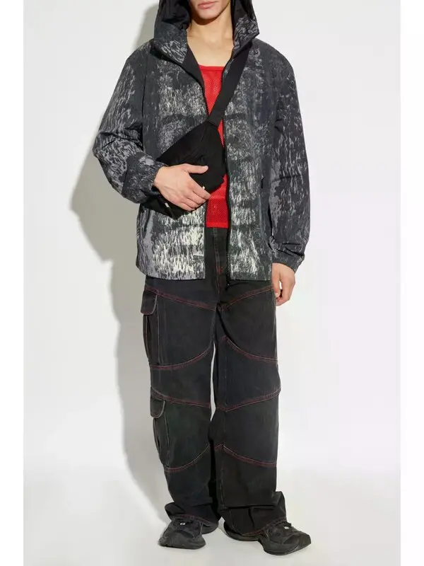 DIESEL® J-brick Hooded Jacket - Grey