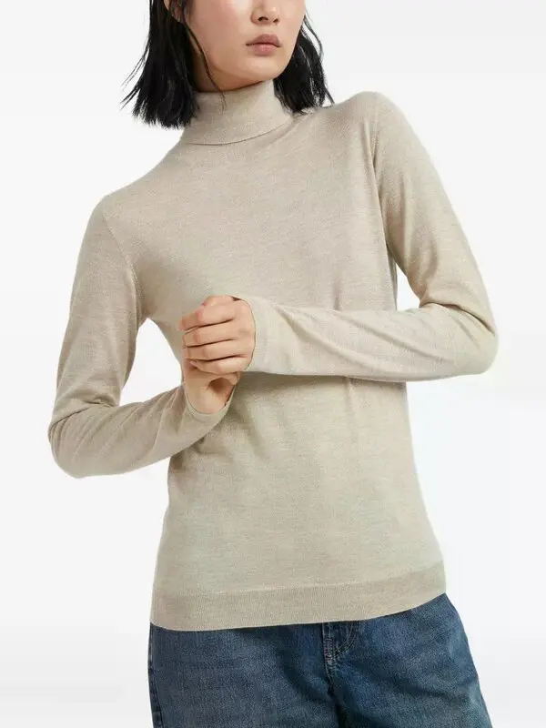 Brunello Cucinelli Roll Neck Knit Jumper