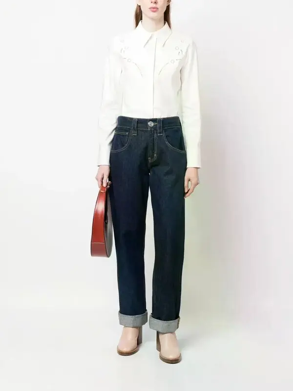 Chloé Broderie Anglaise Silk Shirt