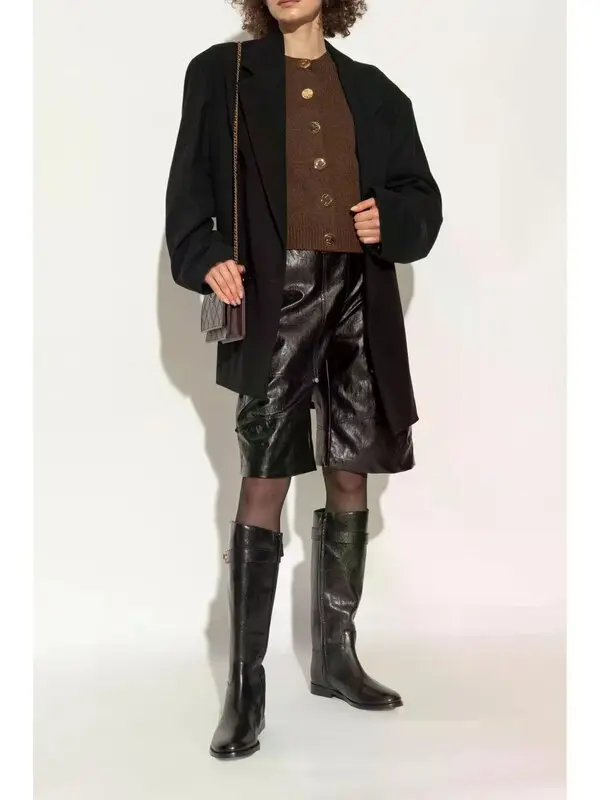 Tory Burch Turnlock Riding Boots - Black