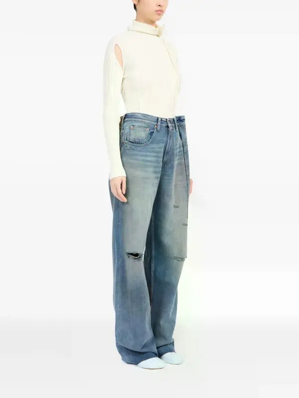 MAISON MARGIELA Pleated Bootcut Jeans