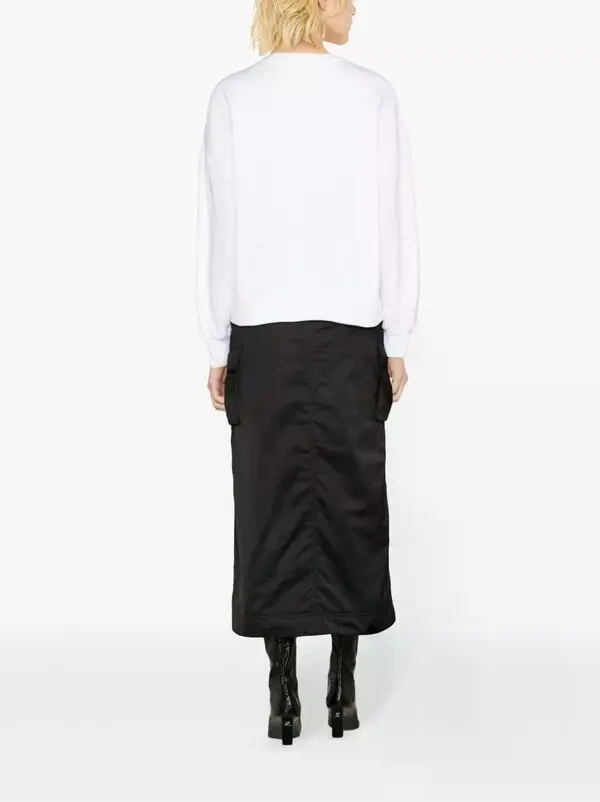 Alexander McQueen Logo Print Cotton Sweatshirt