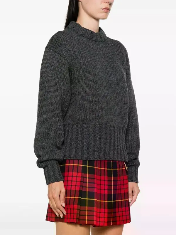 Alexander McQueen Crew Neck Knit Sweater