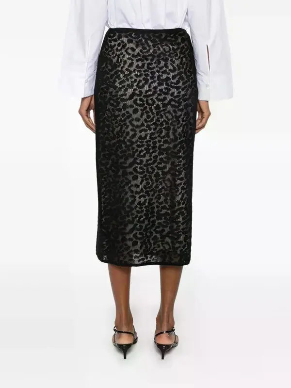 Theory Lace Midi Skirt With Elasticated Waistband
