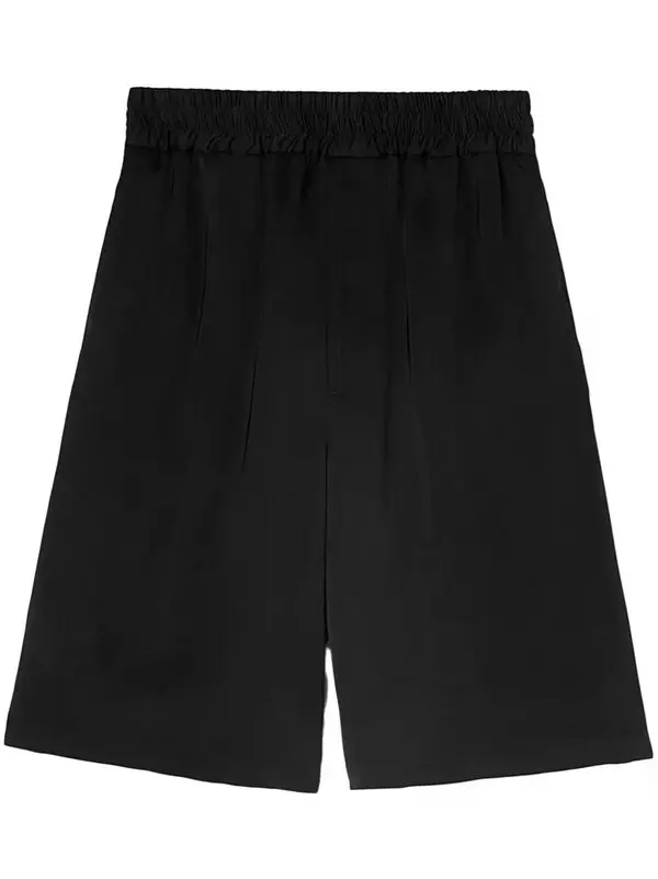 JIL SANDER High-waisted Knee-length Shorts - Black