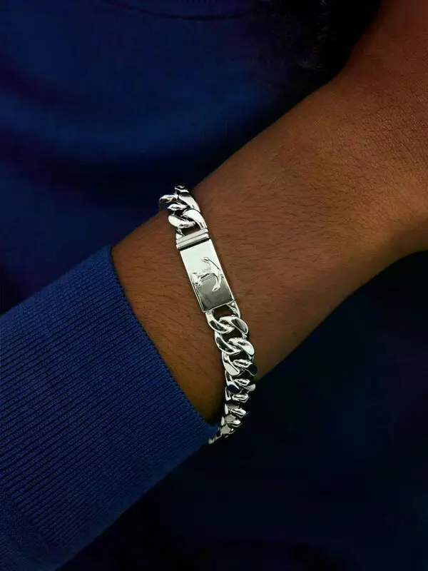 Mateo Anchor-lock Cuban-link Chain Bracelet