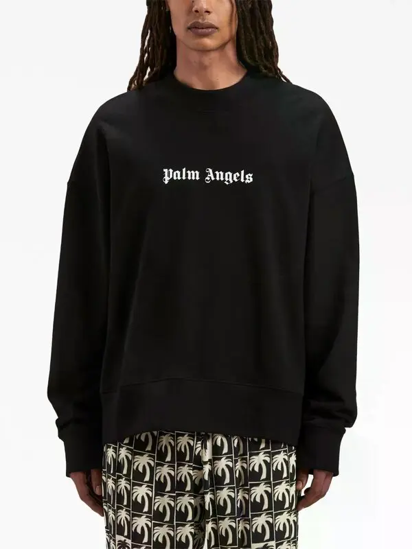Palm Angels Logo-print Crew-neck Sweatshirt