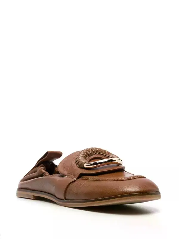 See By Chloé Leather Loafers With Ring Detail