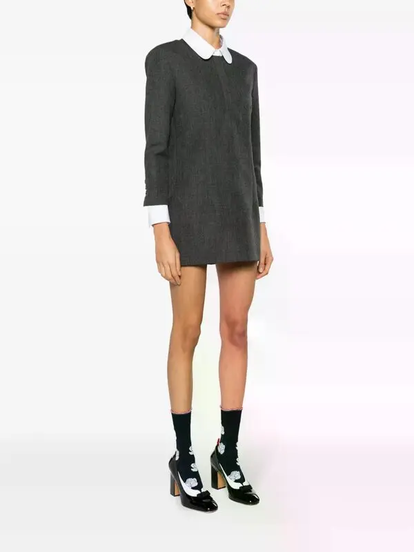 Thom Browne Wool Mini Shift Dress