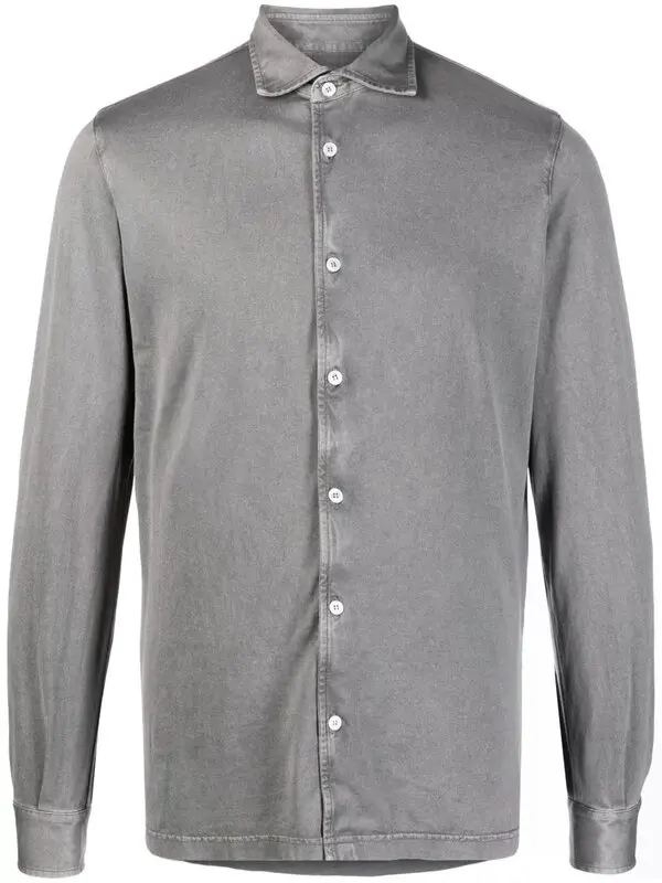 Fedeli Long-sleeved Cotton Shirt