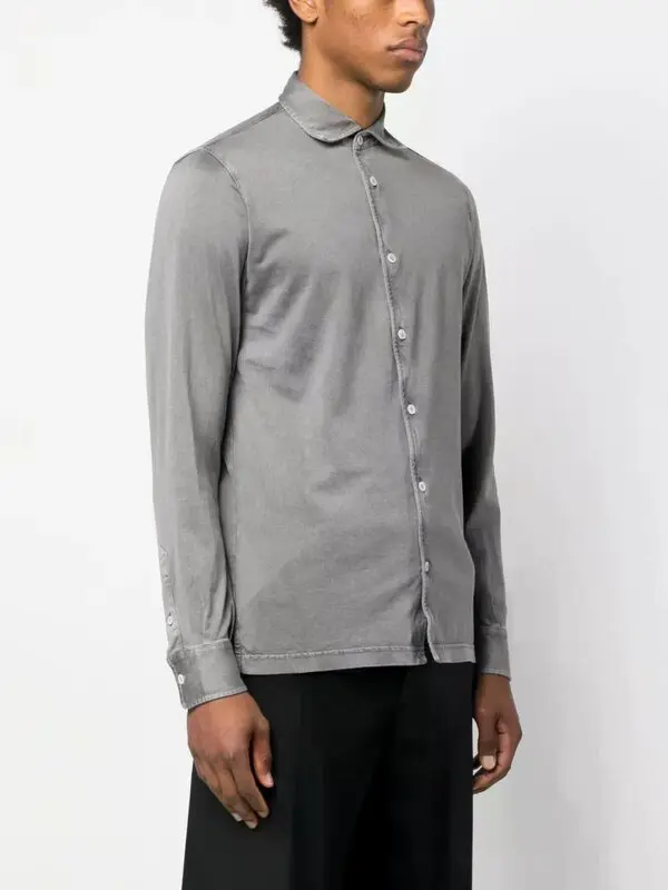 Fedeli Long-sleeved Cotton Shirt
