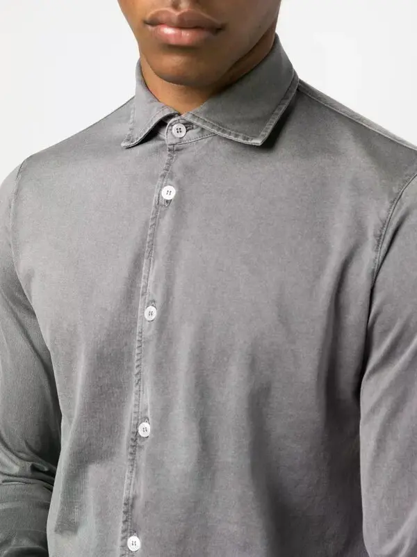 Fedeli Long-sleeved Cotton Shirt
