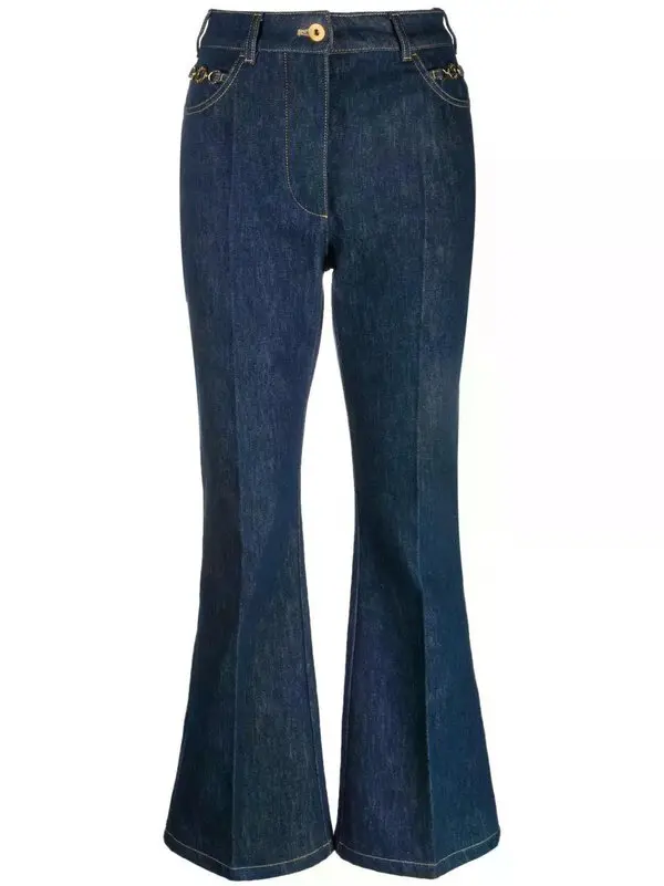 PATOU Organic Denim Flared Jeans