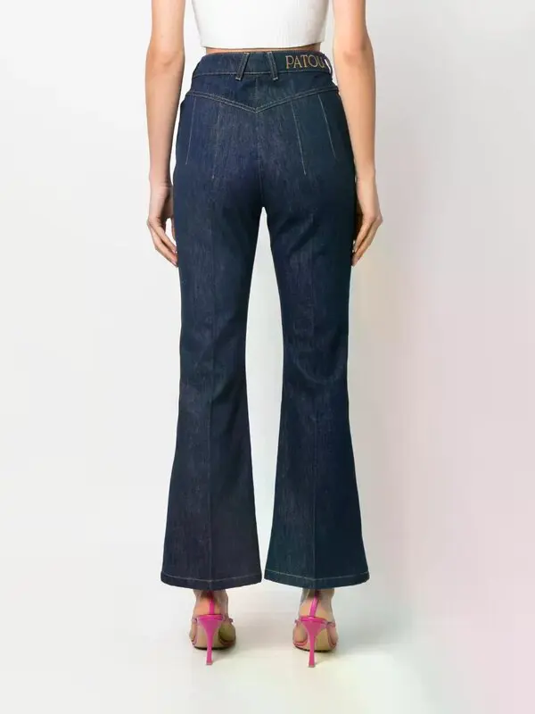 PATOU Organic Denim Flared Jeans