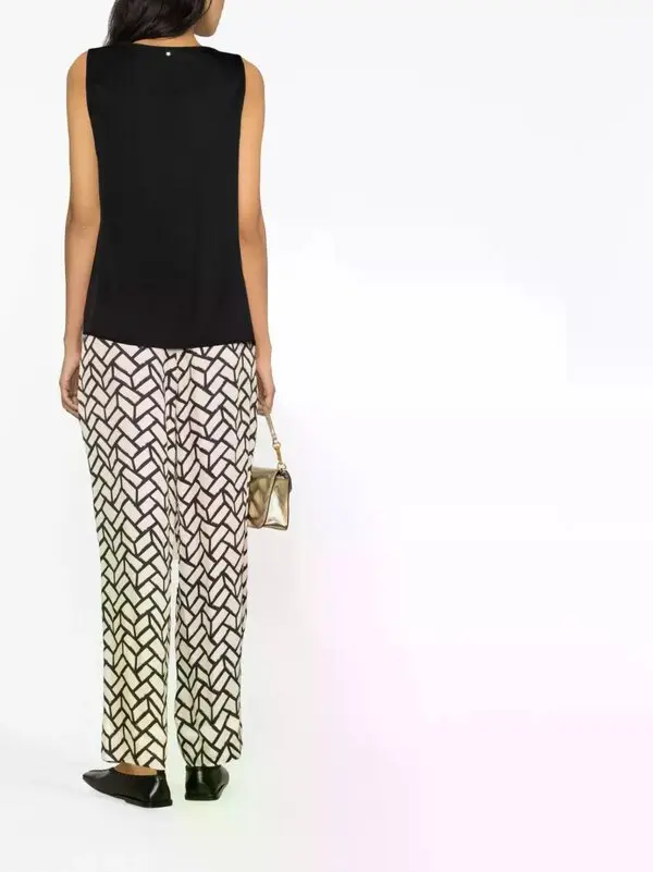 Lorena Antoniazzi Crew Neck Sleeveless Tank Top