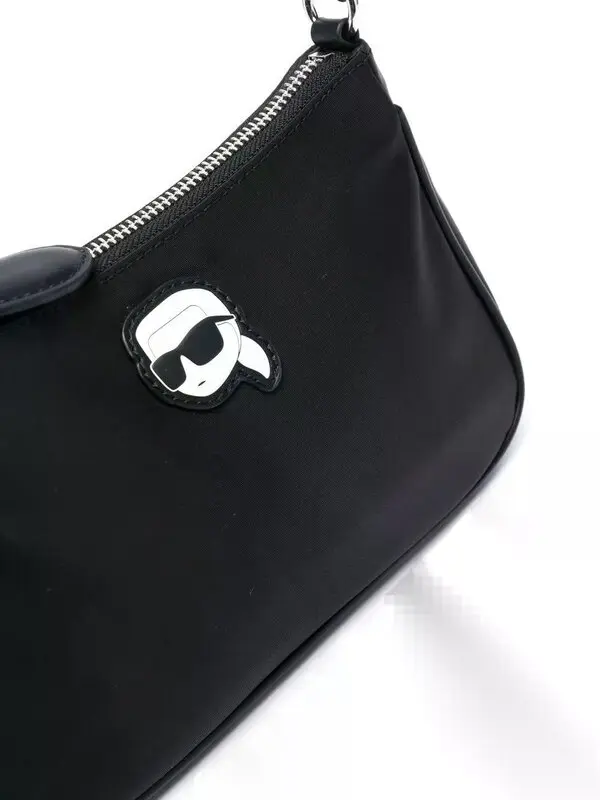 Karl Lagerfeld Ikonik Appliqué Shoulder Bag