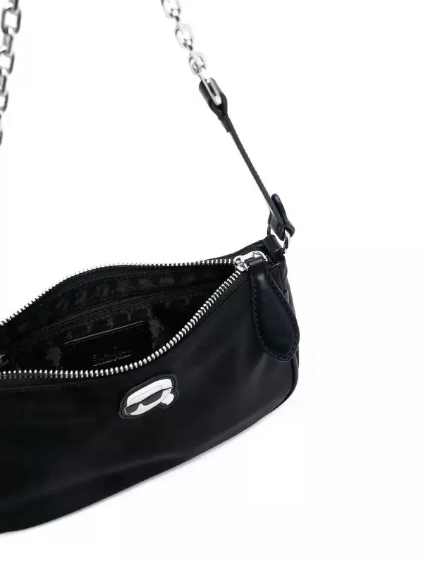 Karl Lagerfeld Ikonik Appliqué Shoulder Bag