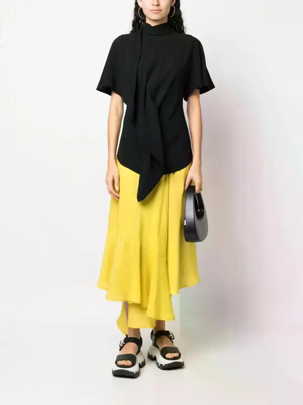 Colville Asymmetrical Draped Top