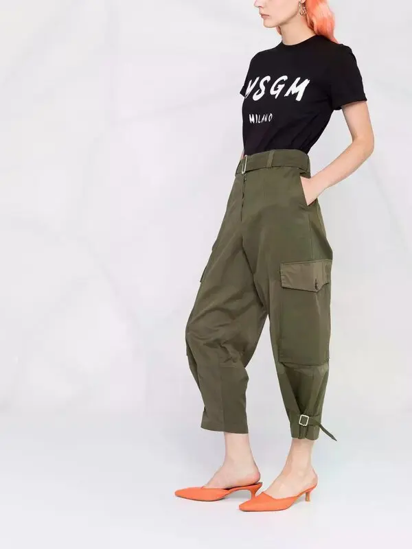 MSGM Logo-print Cotton T-shirt