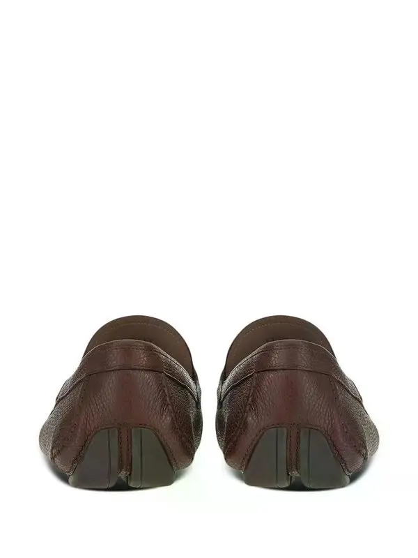FERRAGAMO Gancini Ornament Driver Loafers