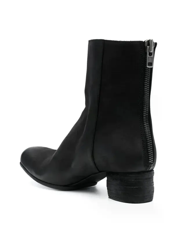 UMA WANG Zip-up Leather Ankle Boots