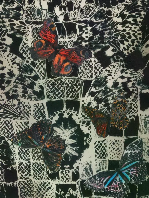 Zadig&Voltaire Blondie Butterfly-print Scarf - Blue
