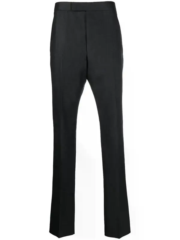 Thom Browne Back-strap Tailored Wool Trousers - Black