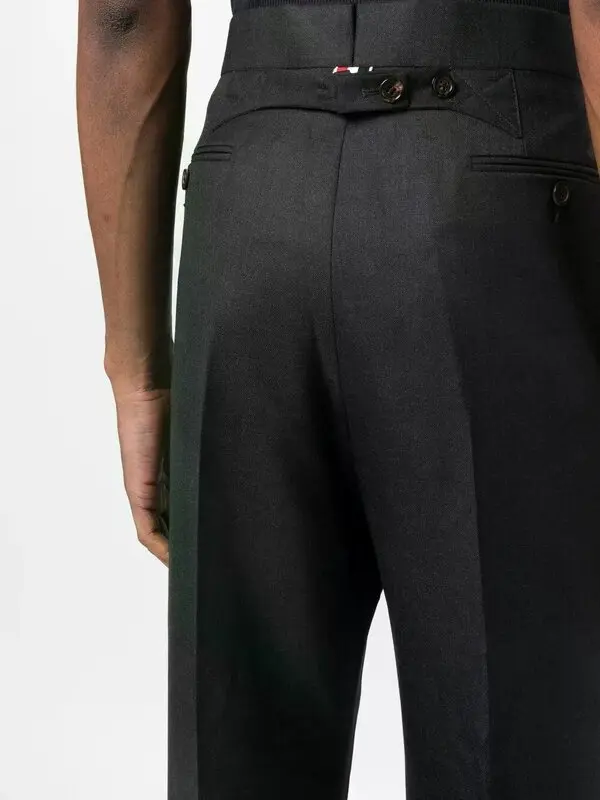 Thom Browne Back-strap Tailored Wool Trousers - Black