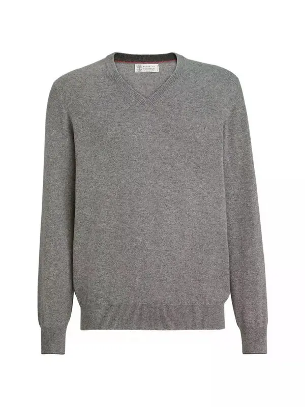 Brunello Cucinelli V-neck Sweater - Grey