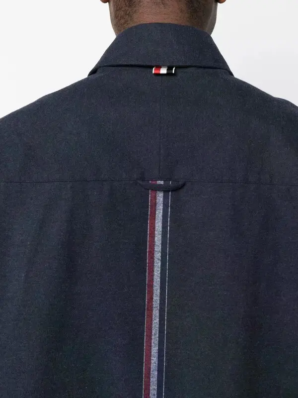 Thom Browne Logo-patch Detail Shirt