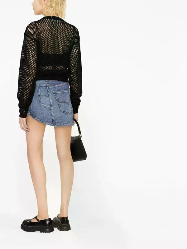 RAMAEL Cotton Open-knit Jumper - Black