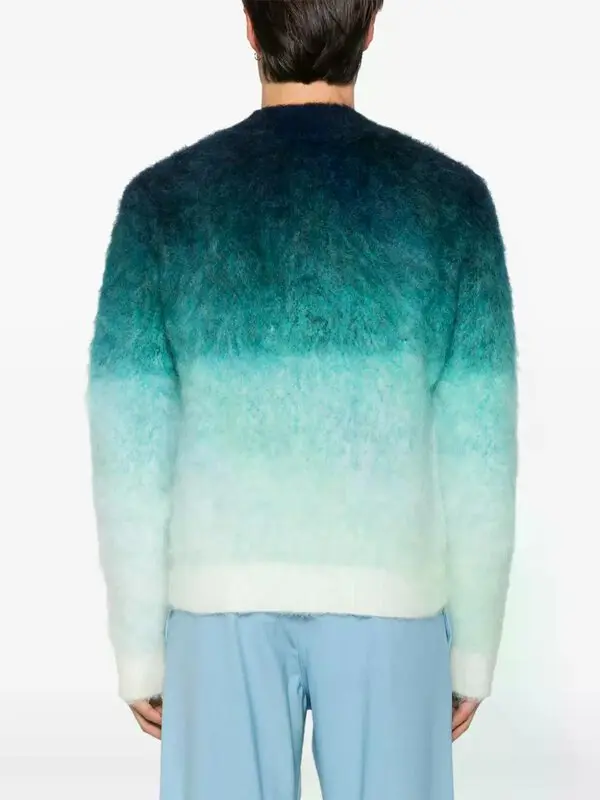 Casablanca Gradient Brushed Mohair Blend Sweater