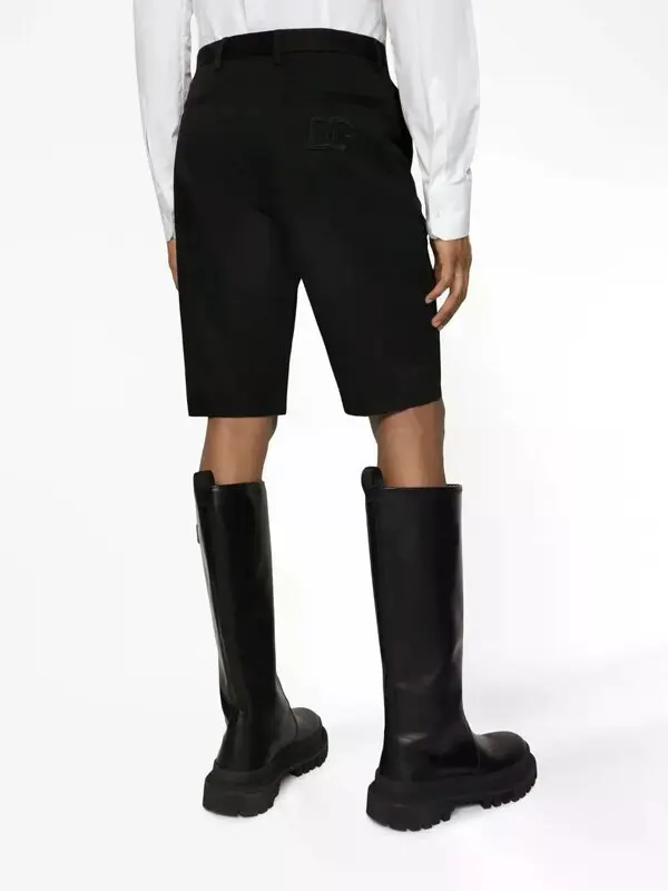 Dolce & Gabbana Logo Patch Bermuda Shorts