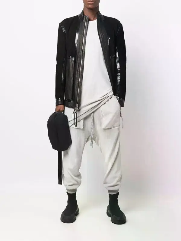 Boris Bidjan Saberi Cotton-lyocell Blend Drop Crotch Trousers - Grey