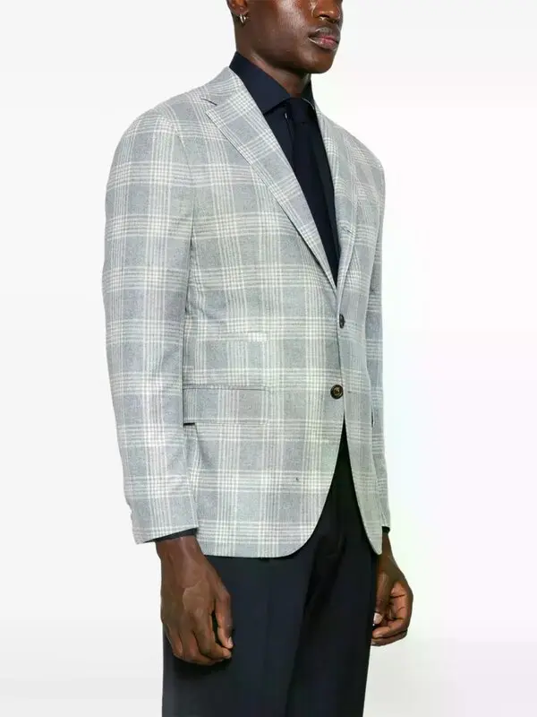 Eleventy Checkered Blazer
