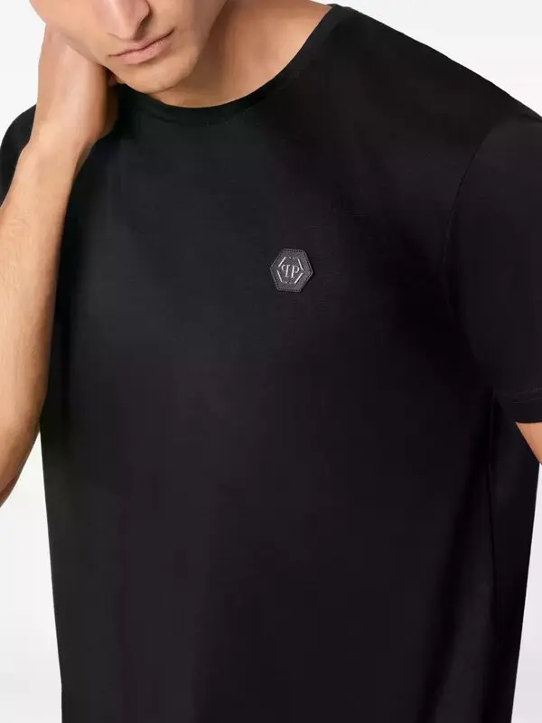 Philipp Plein Logo-appliqué T-shirt - Black