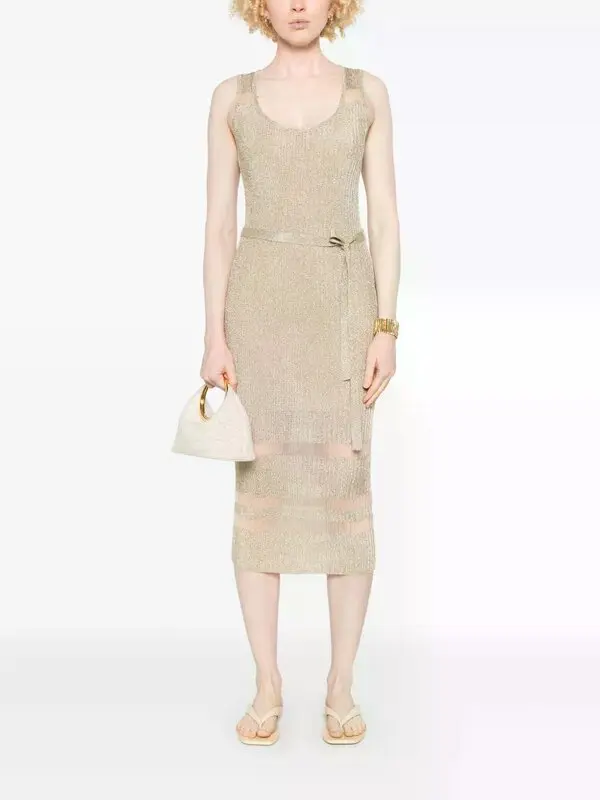 Patrizia Pepe Lurex Midi Dress