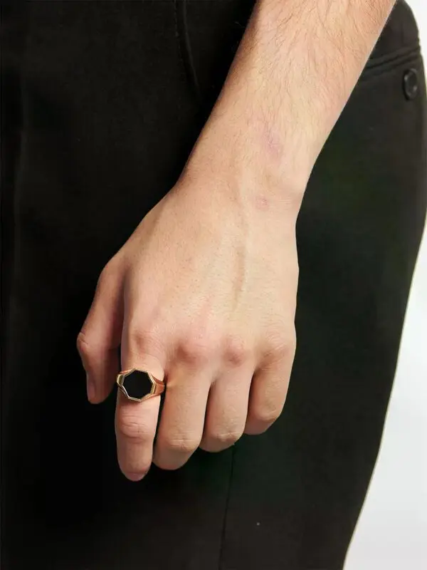 Emanuele Bicocchi Hex Signet Ring - Gold