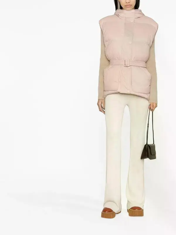 IENKI IENKI Belted Waist Puffer Vest